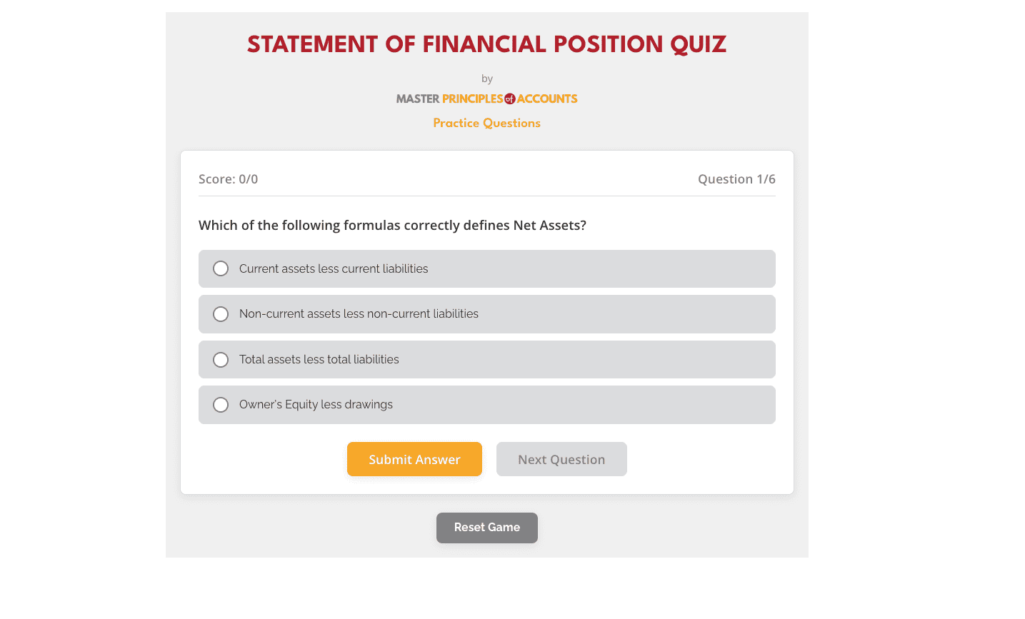 TBFS Exercises - Master Principles of Accounts